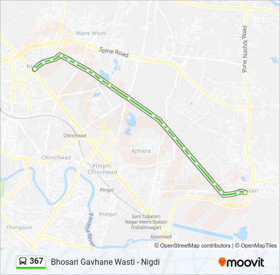 367 Route: Schedules, Stops & Maps - Bhosari Gavhane Wasti (Updated)