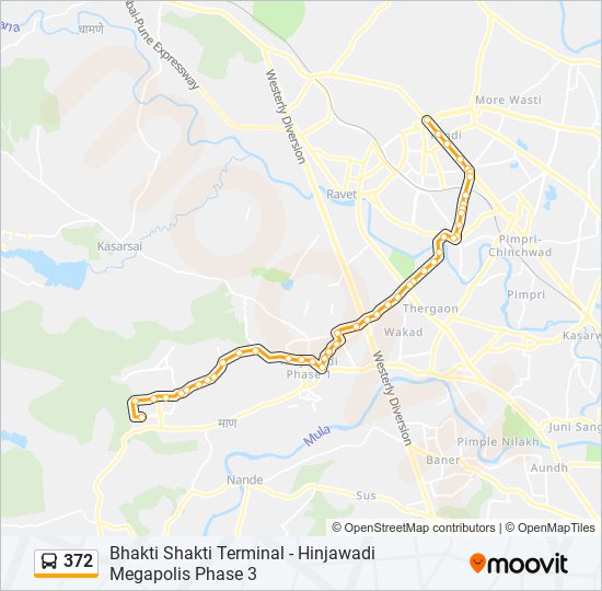 372 Route: Schedules, Stops & Maps - Bhakti Shakti Terminal (Updated)