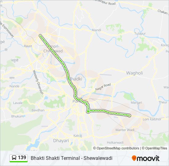 139 Route: Schedules, Stops & Maps - Bhakti Shakti Terminal (Updated)