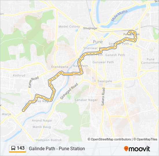 143 Route: Schedules, Stops & Maps - Galinde Path (Updated)