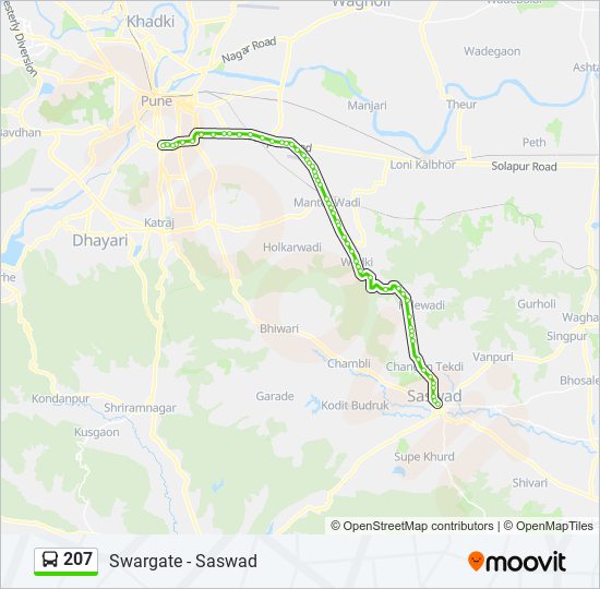 207 Route: Schedules, Stops & Maps - Saswad (Updated)