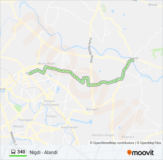 340 Route: Schedules, Stops & Maps - Alandi (Updated)