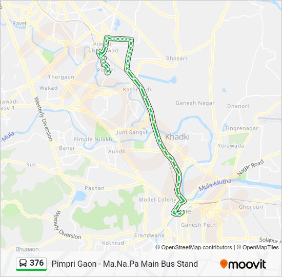 376 Route: Schedules, Stops & Maps - Manapa Bhavan (Updated)