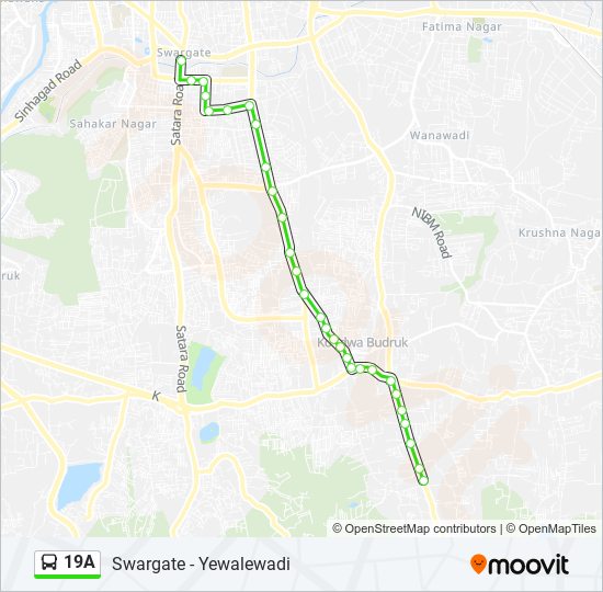 19a Route: Schedules, Stops & Maps - Swargate (Updated)