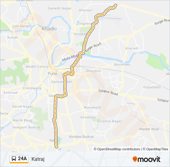 24a Route: Schedules, Stops & Maps - Katraj (Updated)