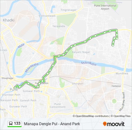 133 Route: Schedules, Stops & Maps - Anand Park (Updated)