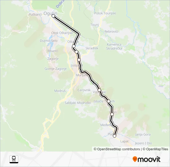 PLAŠKI OGULIN Route: Schedules, Stops & Maps - (Updated)