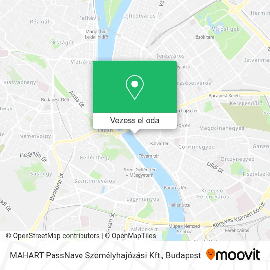 Hogyan lehet eljutni a MAHART PassNave Személyhajózási Kft. helyére ...