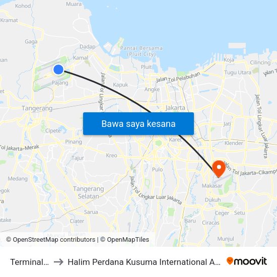 Terminal 3 Soekarno-Hatta ke Halim Perdana Kusuma International Airport (HLP) (Bandar Udara ...