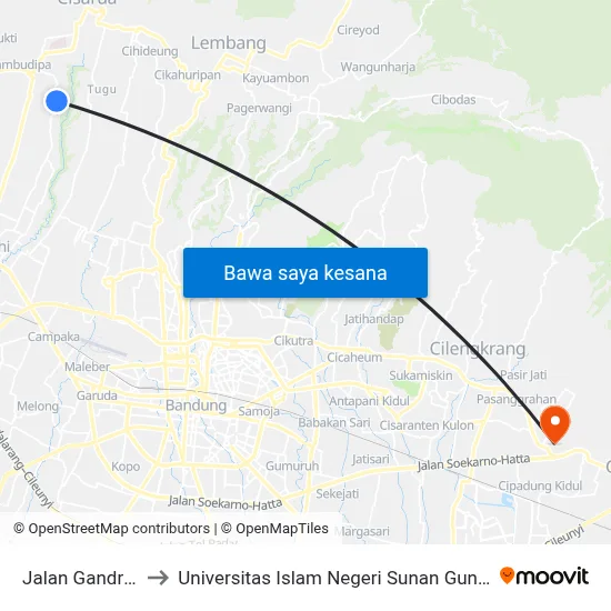 Jalan Gandrung 124 ke Universitas Islam Negeri Sunan Gunung Djati ...