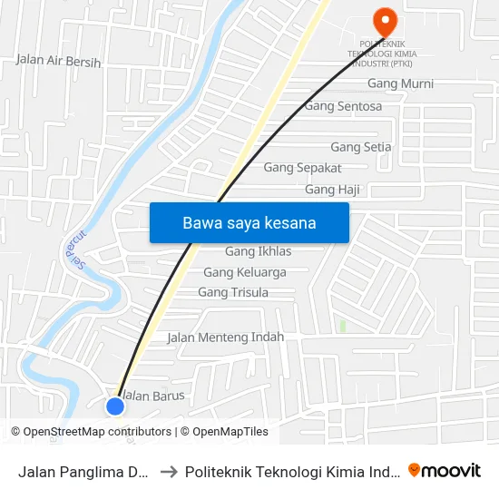 Jalan Panglima Denai, 93 ke Politeknik Teknologi Kimia Industri (Ptki ...