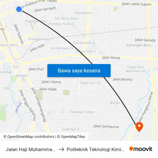 Jalan Haji Muhammad Yamin, 70e ke Politeknik Teknologi Kimia Industri ...