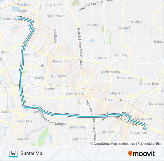 Rute jrc lrt city bekasi timur: Jadwal, Pemberhentian & Peta - Sunter ...
