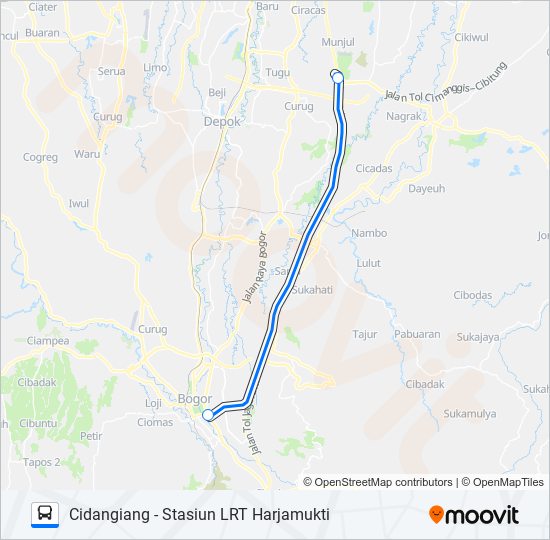 f01 Route: Schedules, Stops & Maps - Stasiun LRT Harjamukti (Updated)