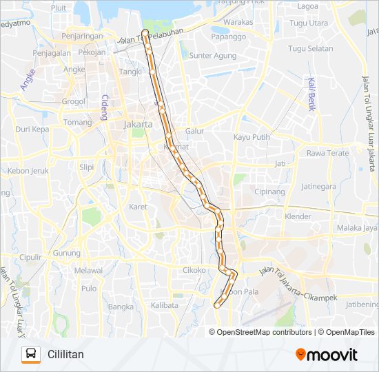 5d Route: Schedules, Stops & Maps - Cililitan (Updated)
