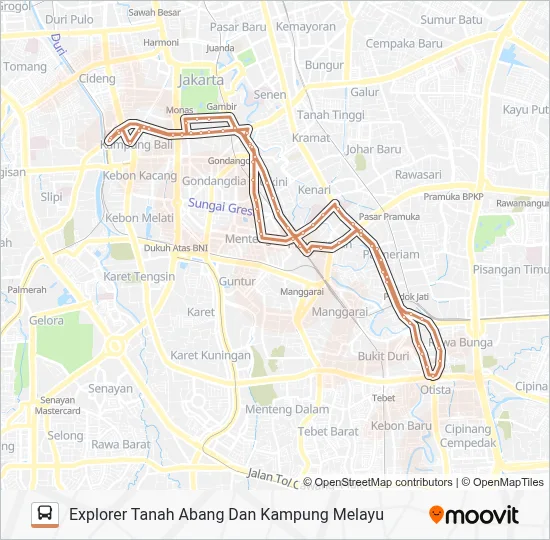 5M Route: Schedules, Stops & Maps - Explorer Tanah Abang Dan Kampung ...