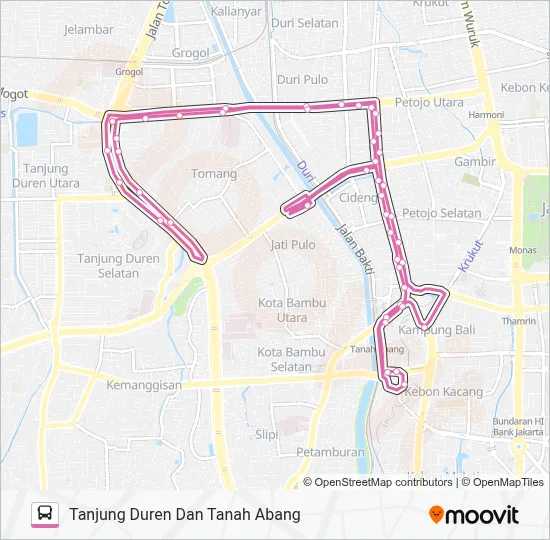 8M Route: Schedules, Stops & Maps - Tanjung Duren Dantanah Abang (Updated)