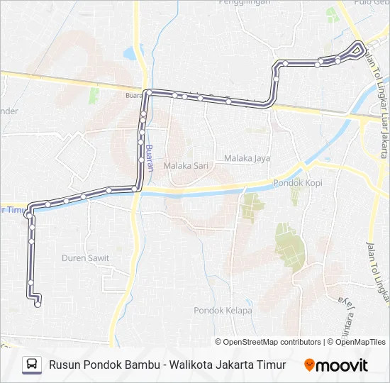 11P Route: Schedules, Stops & Maps - Rusun PONDOK Bambu (Updated)