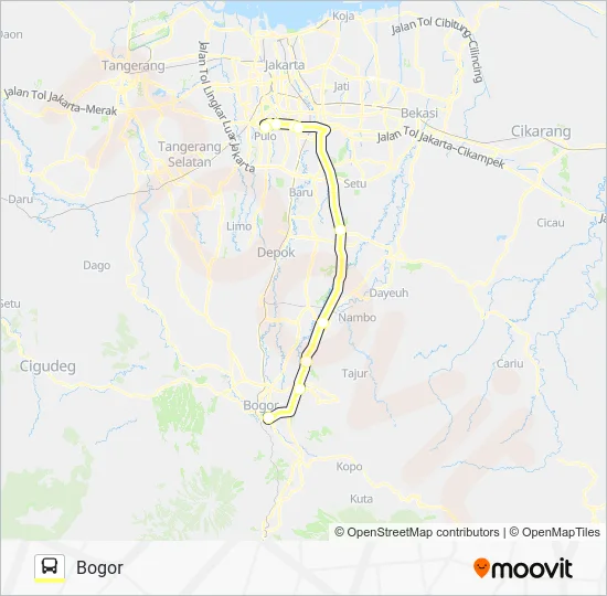 Rute P11: Jadwal, Pemberhentian & Peta - Bogor (Diperbarui)