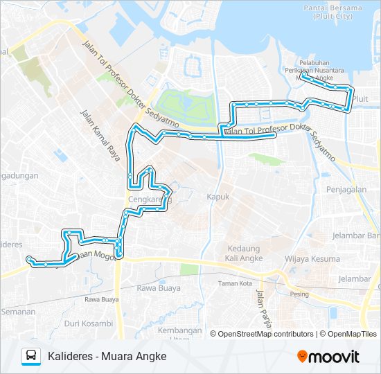 Rute jak52: Jadwal, Pemberhentian & Peta - Kalideres (Diperbarui)