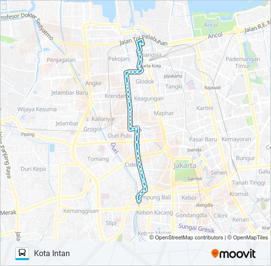 Rute jak13: Jadwal, Pemberhentian & Peta - Kota Intan (Diperbarui)