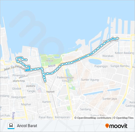 Rute jak88: Jadwal, Pemberhentian & Peta - Ancol Barat (Diperbarui)