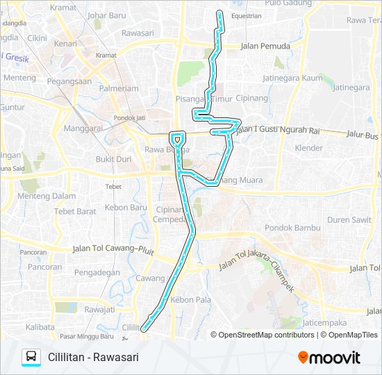 Rute m04: Jadwal, Pemberhentian & Peta - Rawasari (Diperbarui)