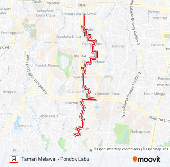 s01 Route: Schedules, Stops & Maps - PONDOK Labu (Updated)