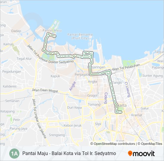 Rute 1a: Jadwal, Pemberhentian & Peta - PIK (Diperbarui)