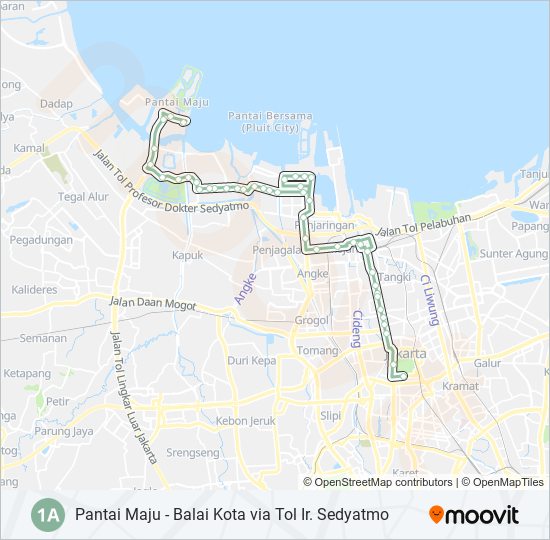 Rute 1a: Jadwal, Pemberhentian & Peta - PIK (Diperbarui)