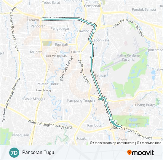 7d Route: Schedules, Stops & Maps - Pancoran Tugu (Updated)