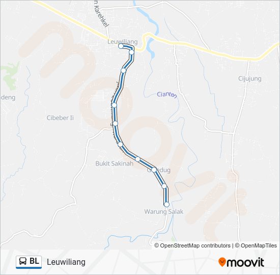 Rute BL: Jadwal, Pemberhentian & Peta - Leuwiliang (Diperbarui)
