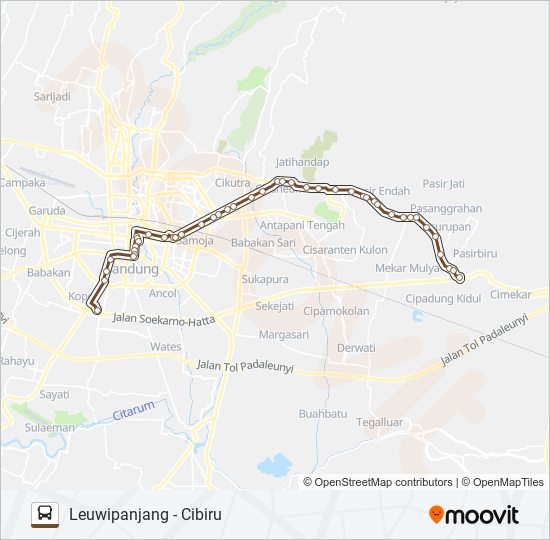 Rute damri 11: Jadwal, Pemberhentian & Peta - Cibiru (Diperbarui)