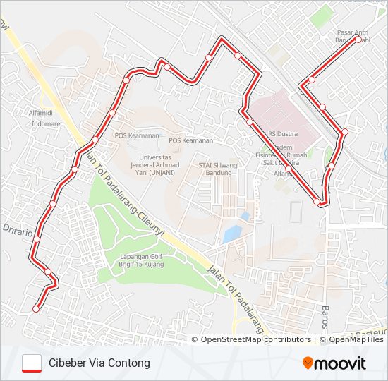 cimahicibeber via contong Route: Schedules, Stops & Maps - Cibeber Via ...