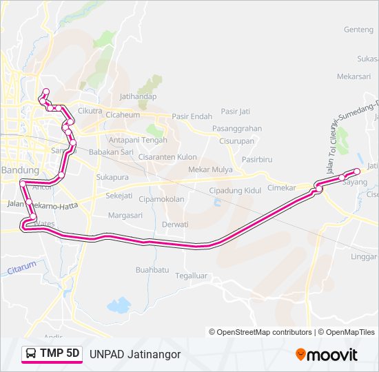Rute tmp 5d: Jadwal, Pemberhentian & Peta - UNPAD Jatinangor (Diperbarui)