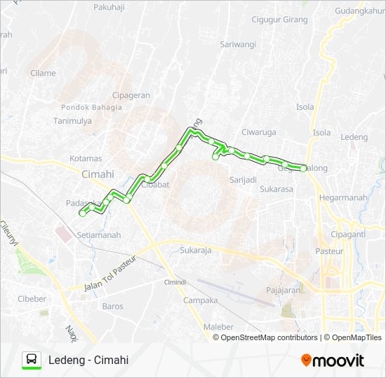 Rute ledengcimahi: Jadwal, Pemberhentian & Peta - Cimahi (Diperbarui)