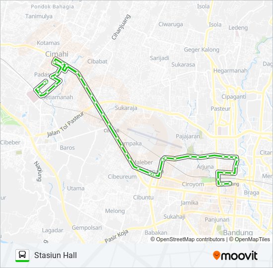 cimahisthall Route: Schedules, Stops & Maps - Stasiun Hall (Updated)