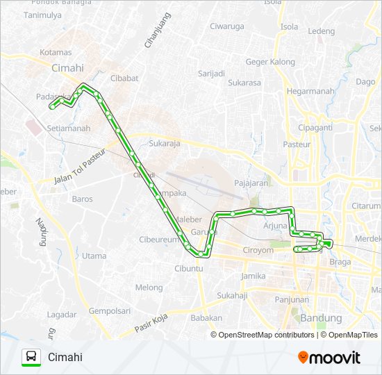Rute cimahisthall: Jadwal, Pemberhentian & Peta - Cimahi (Diperbarui)