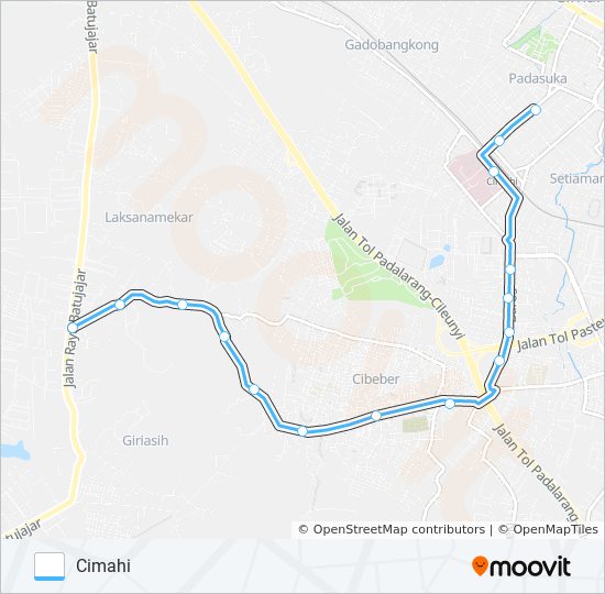 Rute cimahicangkorah: Jadwal, Pemberhentian & Peta - Cimahi (Diperbarui)