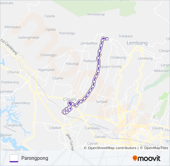 cimahiparongpong Route: Schedules, Stops & Maps - Parongpong (Updated)
