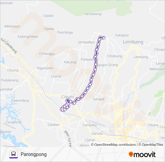 CIMAHIPARONGPONG Route: Schedules, Stops & Maps - Parongpong (Updated)