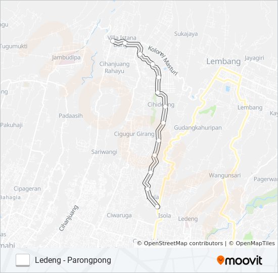 ledengparongpong Route: Schedules, Stops & Maps - Parongpong (Updated)