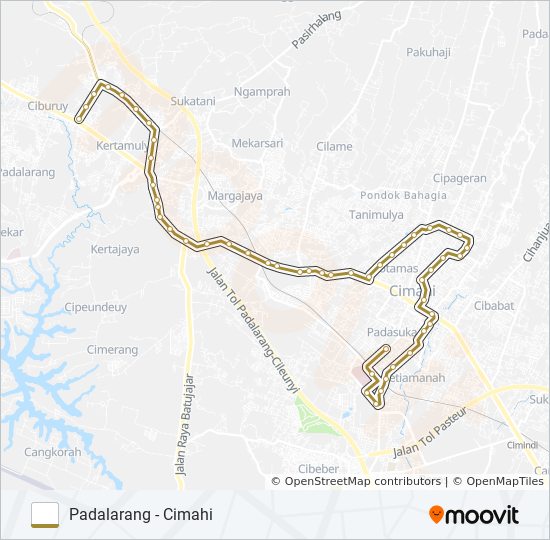 Rute padalarangcimahi: Jadwal, Pemberhentian & Peta - Cimahi (Diperbarui)