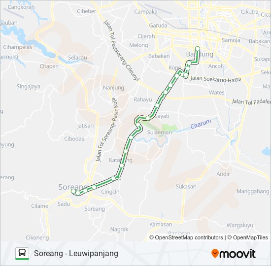 Rute soreanglwpanjang: Jadwal, Pemberhentian & Peta - Soreang (Diperbarui)