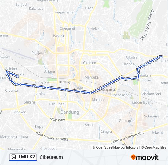 Rute tmb k2: Jadwal, Pemberhentian & Peta - Cibeureum (Diperbarui)