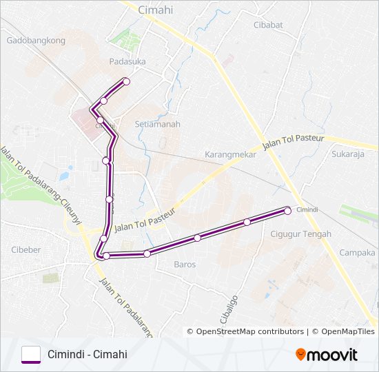 Rute cimindicimahi: Jadwal, Pemberhentian & Peta - Cimahi (Diperbarui)