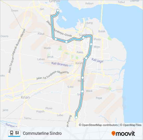 Rute si: Jadwal, Pemberhentian & Peta - Indro (Diperbarui)