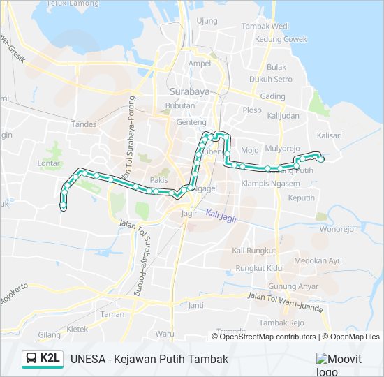 k2l Route: Schedules, Stops & Maps - Unesa (Updated)