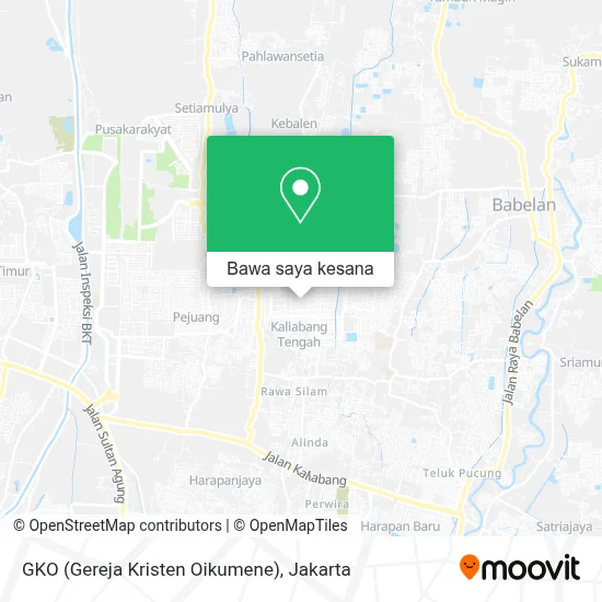Cara ke GKO (Gereja Kristen Oikumene) di Kota Bekasi menggunakan bis ...