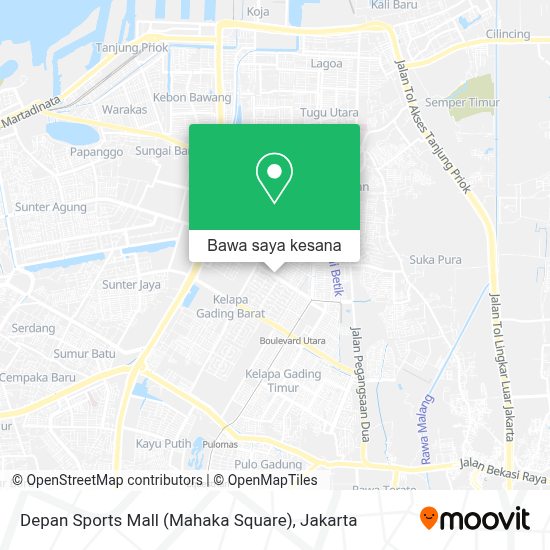Cara ke Depan Sports Mall (Mahaka Square) di Jakarta Utara menggunakan ...
